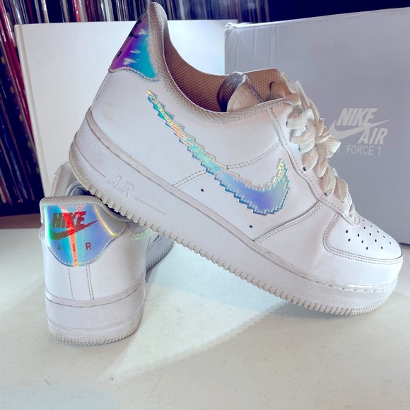 Nike | Shoes | Nike Air Force Low Iridescent Pixel Swoosh | Poshmark